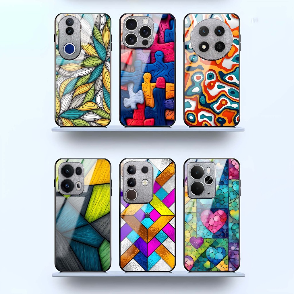 PC Plexiglass Back Case Pattern Series VIVO X200/ X200 Pro/X100/X100 ...