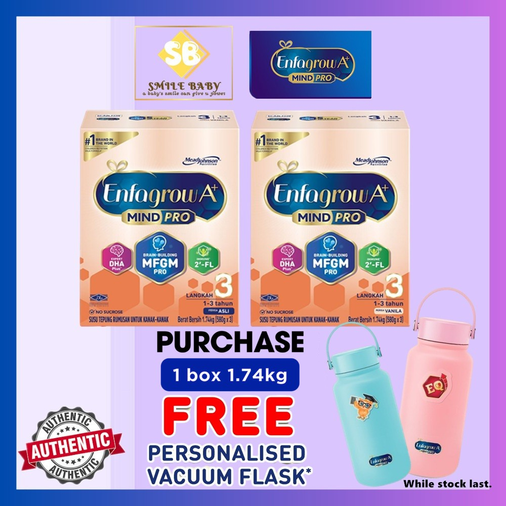 RM169.83* Enfagrow A+ S3 MFGM Original / Vanilla - 1.74kg | Step 3 1-3 ...