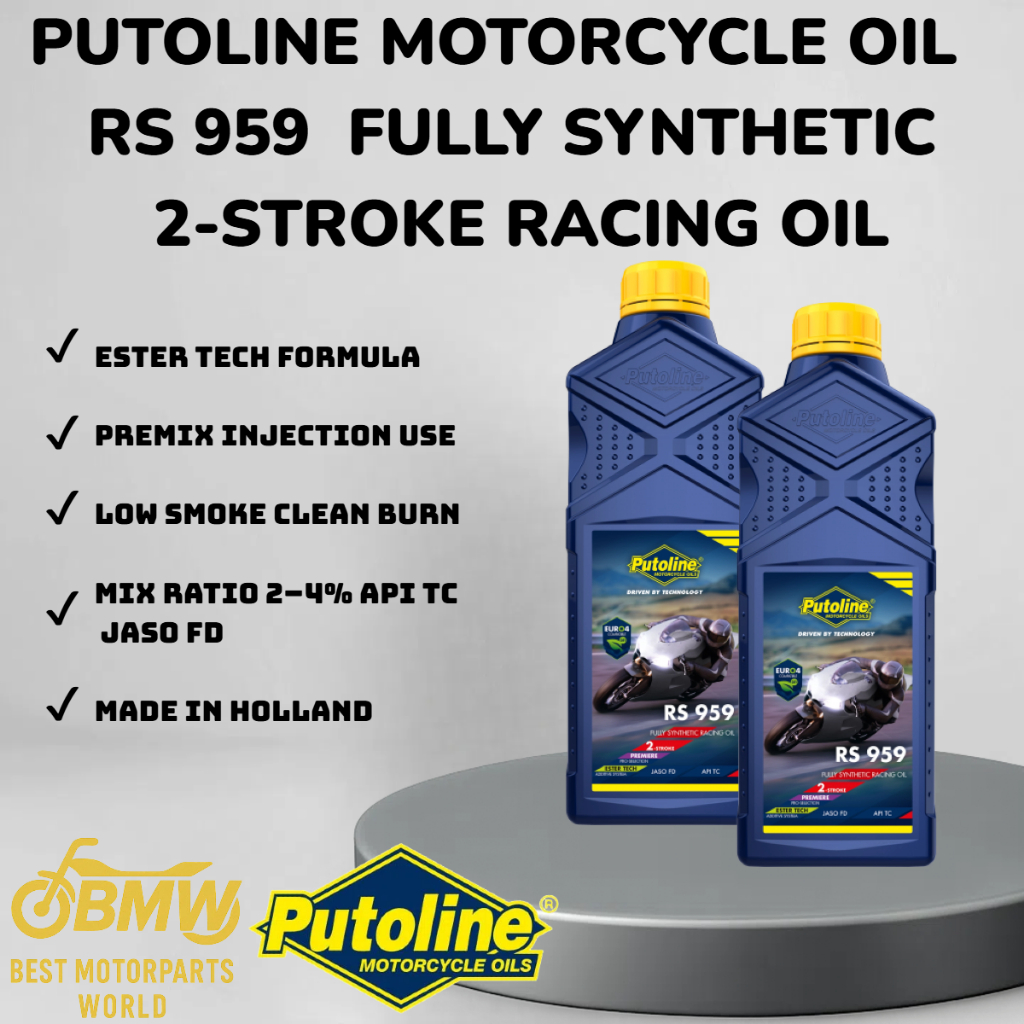 Putoline RS 959 Fully Synthetic 2T Racing Oil , Ester-Tech , API TC ...