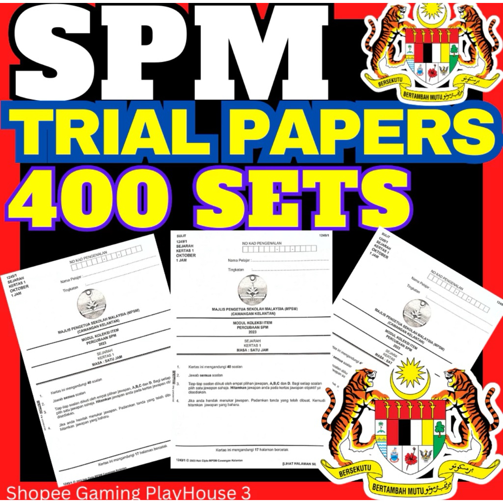 [INSTANT] SPM Past Year Trial Papers 2023/2022/2021 ALL STATES Kertas ...