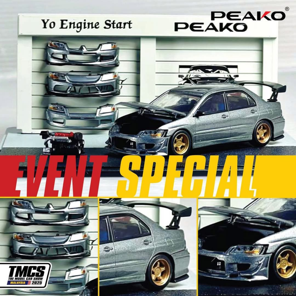 YES Peako 1/64 Scale Cwest Mitsubishi Lancer Evolution IX TMCS2025 ...
