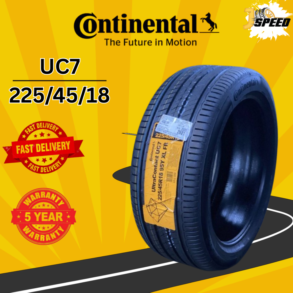 TYRE CONTINENTAL UC7 - 225/45/18 | Shopee Malaysia