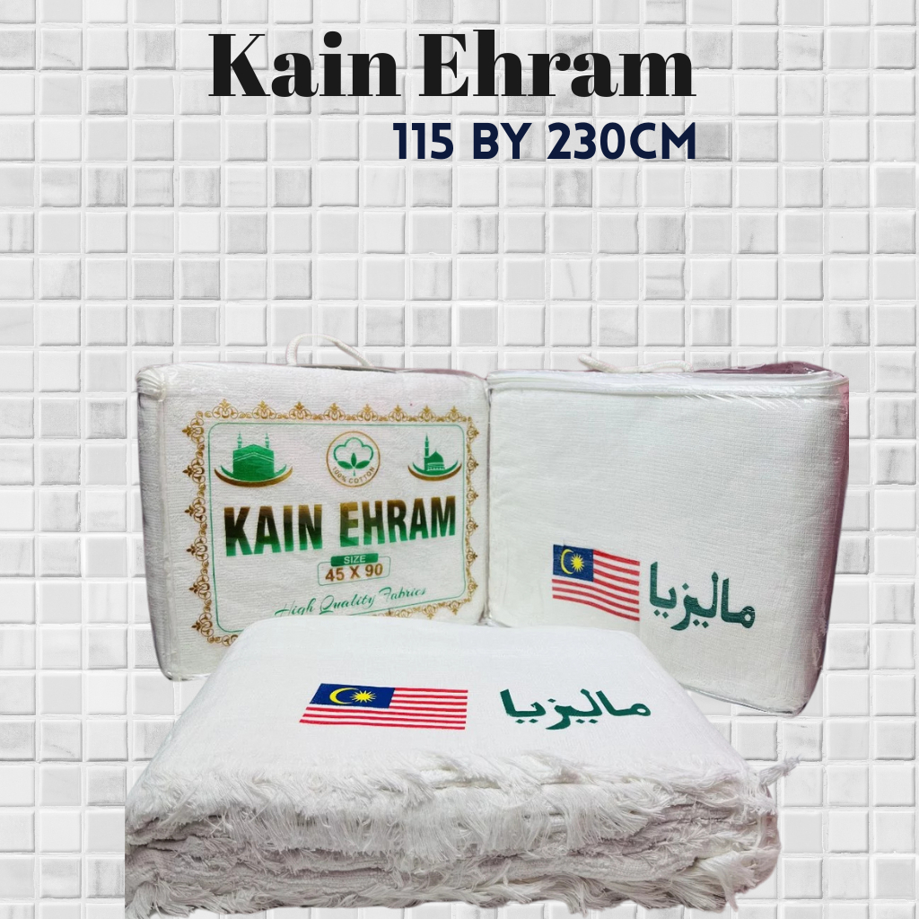 Ready Stock Kain Ahram 115 by 230 cm 100% COTTON Lelaki Dewasa Ahram ...