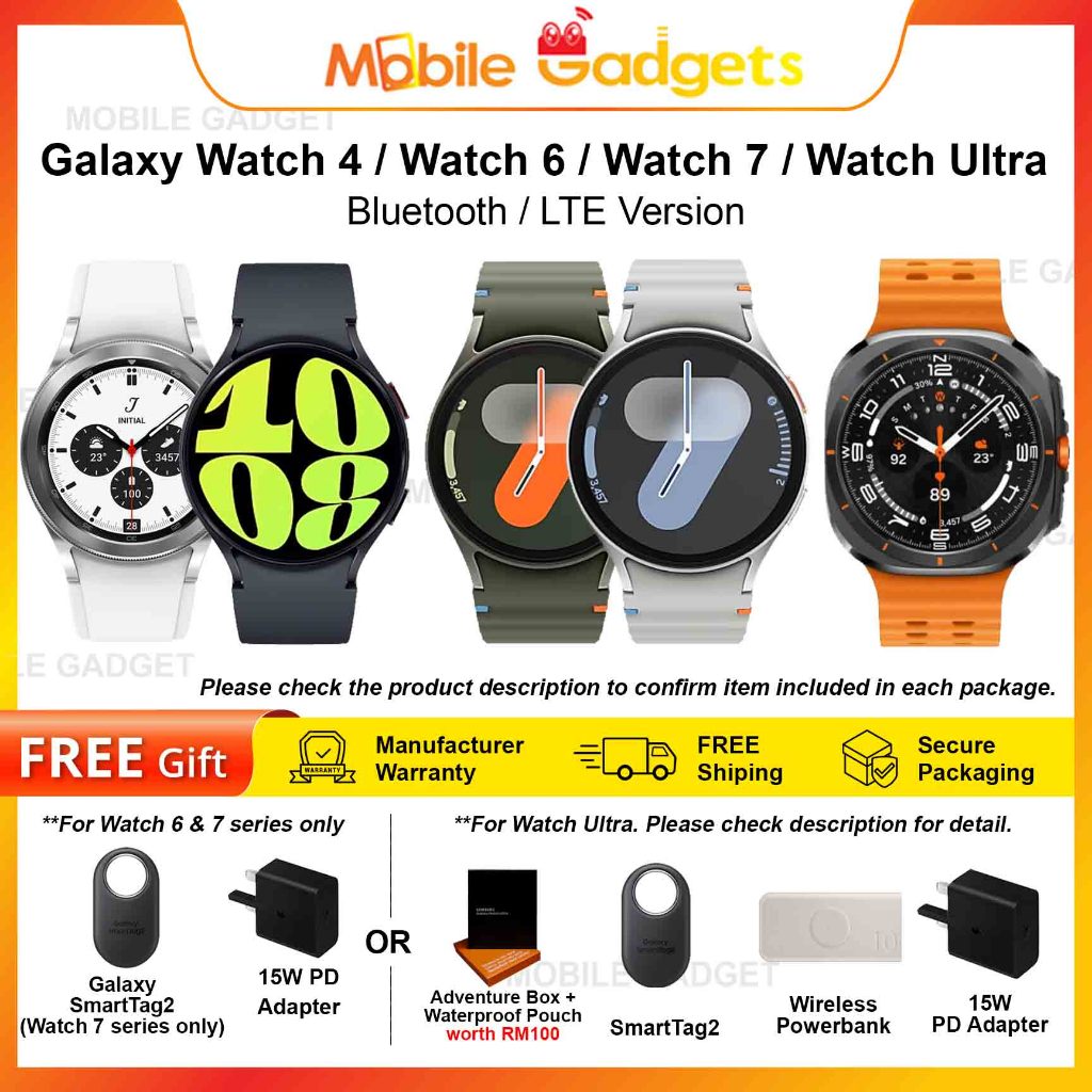 Samsung Galaxy Watch 6 / Galaxy Watch 7 / Galaxy Watch Ultra / Watch 4 | Original Malaysia New ...