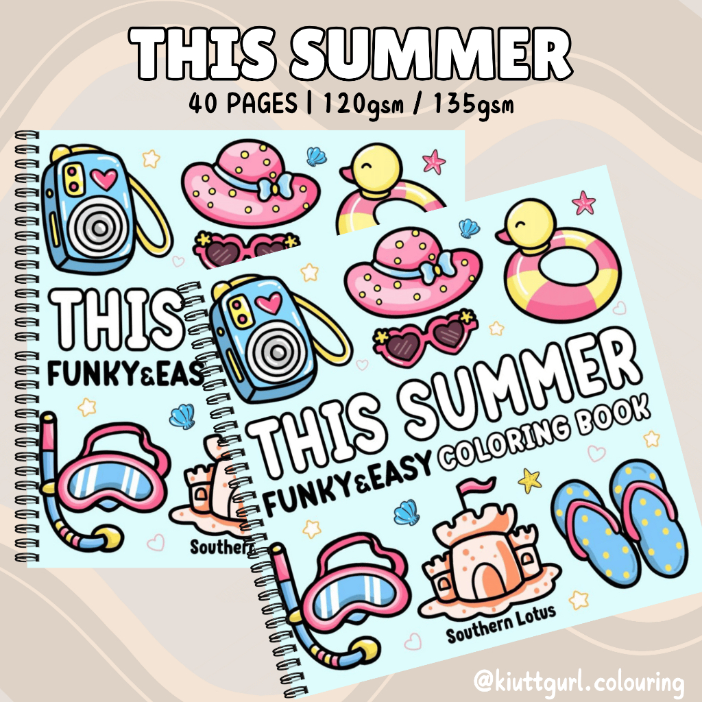 THIS SUMMER By Southern Lotus Colouring Books 40pages | Shopee Malaysia