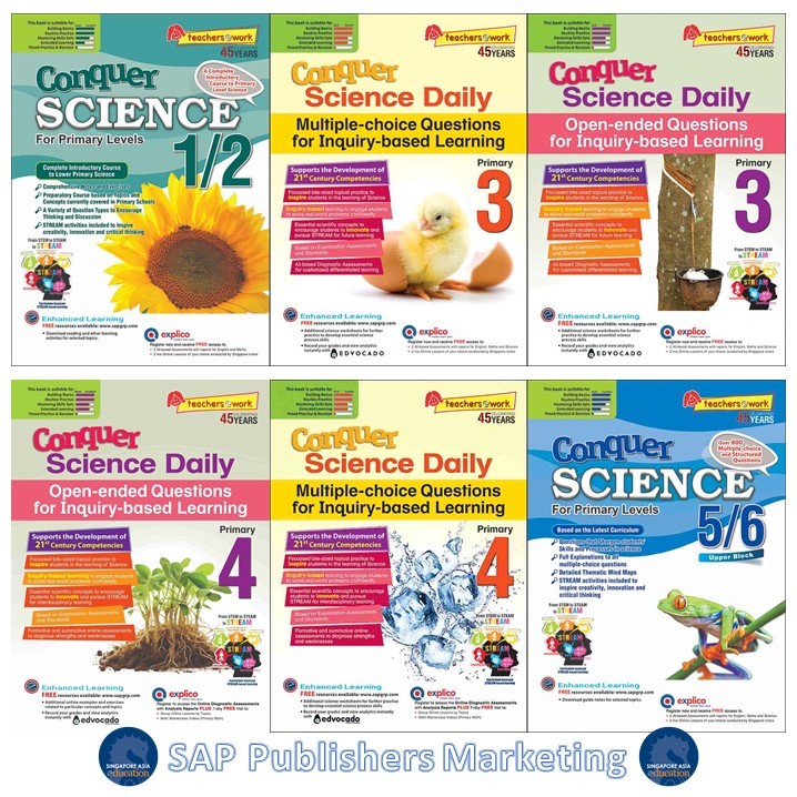 Conquer Science For Primary Levels Book 1 - 6 | Topical | Primary ...