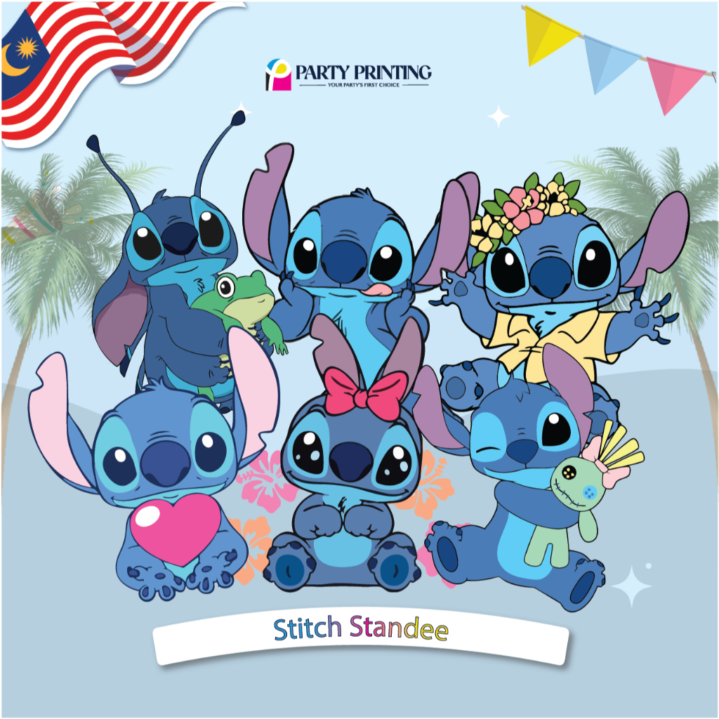 KT Board standee /Stitch standee/Diecut Cartoon/Birthday Standee ...
