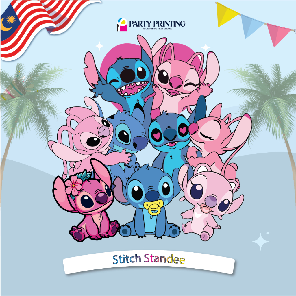 KT Board standee /Stitch standee/Diecut Cartoon/Birthday Cartoon ...