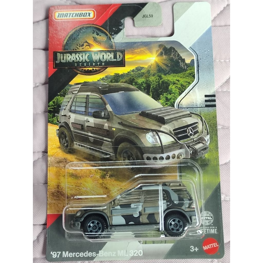 Matchbox 2025 Jurassic World Rebirth 97 Mercedes Benz ML 320 New Card ...