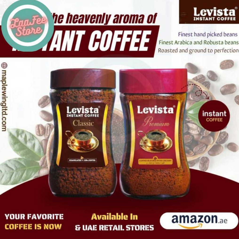LEVISTA INSTANT CLASSIC AND PREMIUM COFFEE 50G,100G AND 200G | Shopee ...