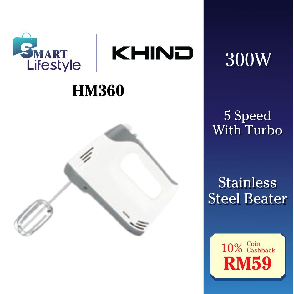 Khind Hand Mixer 5 Speed with Turbo HM360 / HM200 / Morgan 6 Speed Hand ...