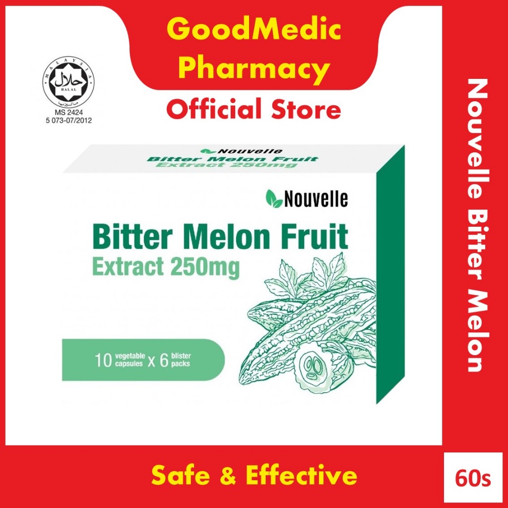 Nouvelle Bitter Melon Fruit Extract 250mg Capsule (60s) | Shopee Malaysia