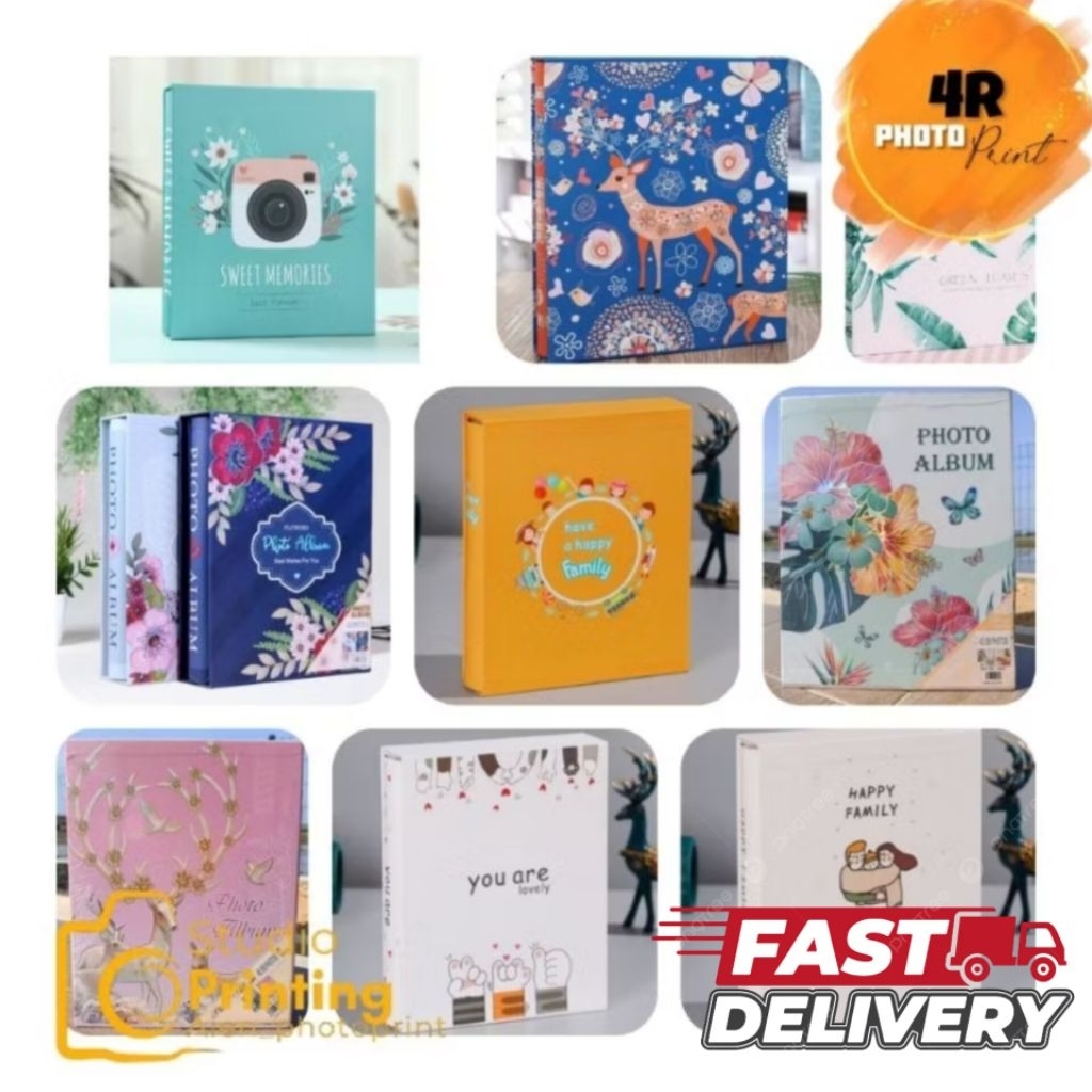 Album Gambar 4R/6 inch 200pcs Premium Box -Album With box | Shopee Malaysia