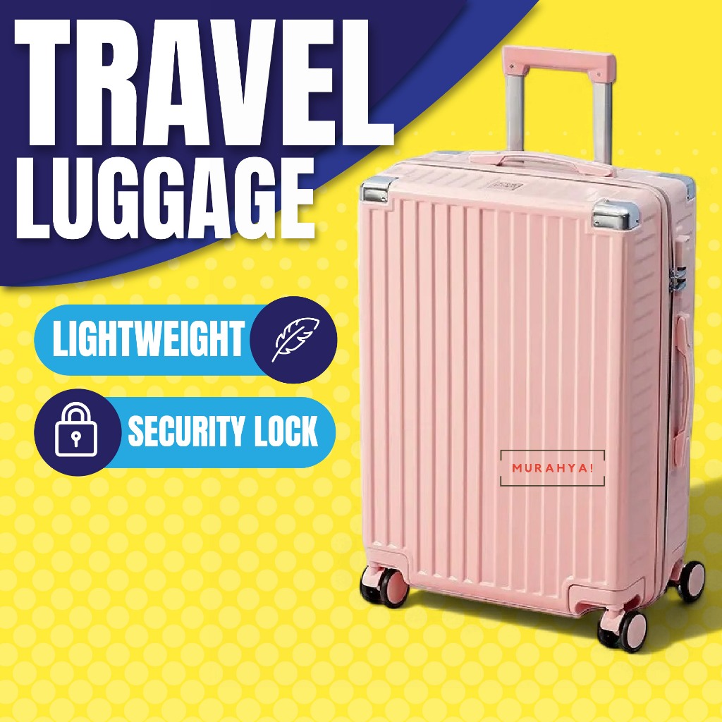 ABS Travel Luggage bag Bagasi beg murah 20 24 26 28 inch cabin suitcase ...