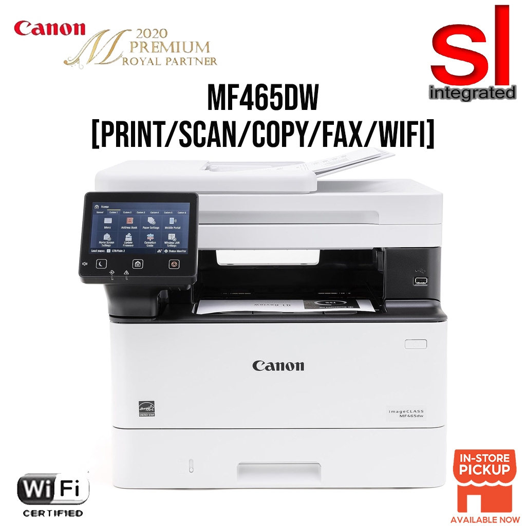 CANON MF465DW Boost Workplace Productivity with this 4-in-1 Multifunction Printer (Print,Scan ...
