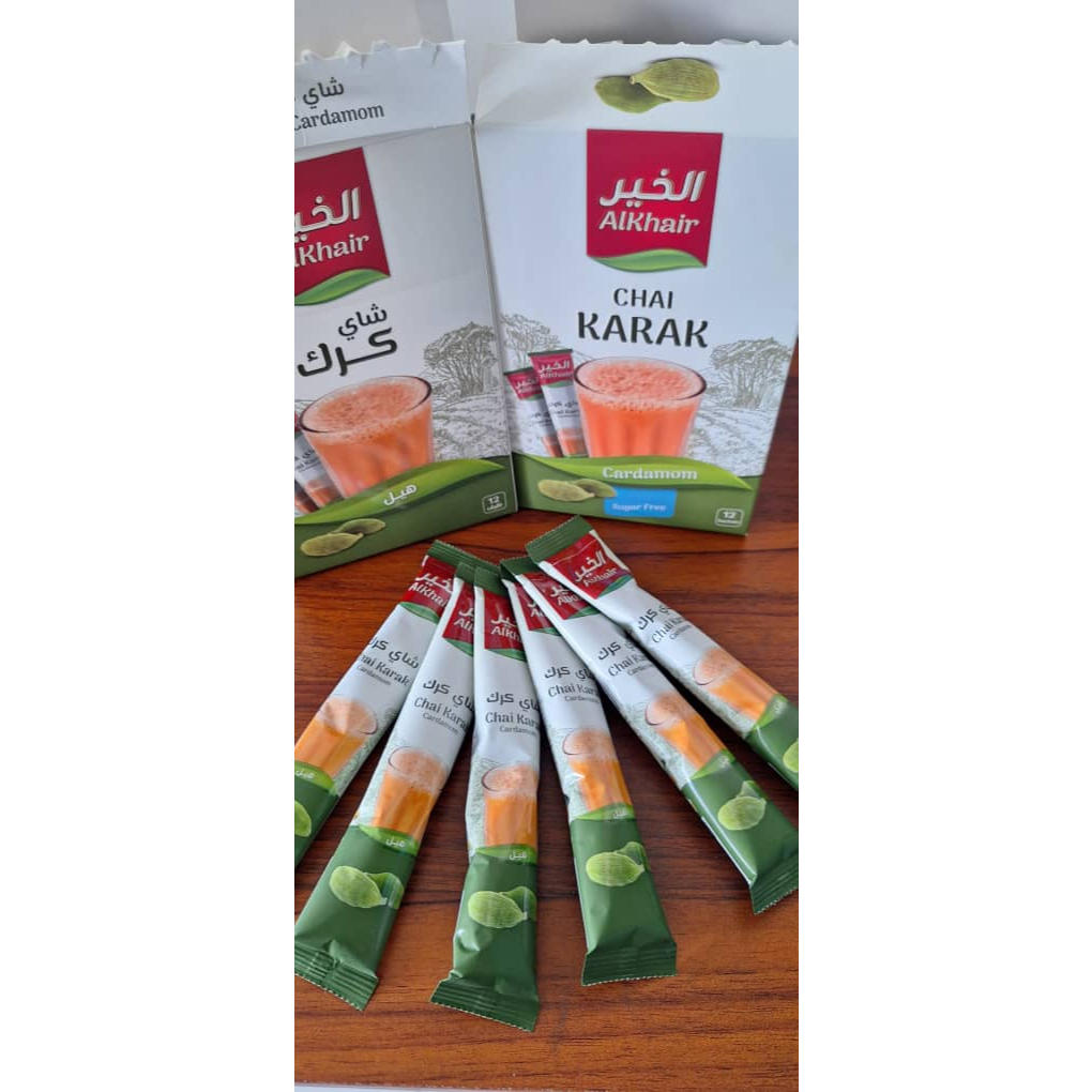 Tea Tarik Buah Pelaga Arab ALKHAIR ARABIC CHAI KARAK CARDAMOM 22G×1/22G ...
