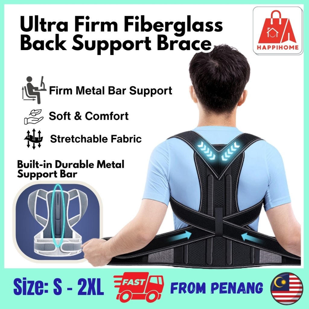 Hunchback Firm Metal Brace Posture Corrector Back Support Rehab ...