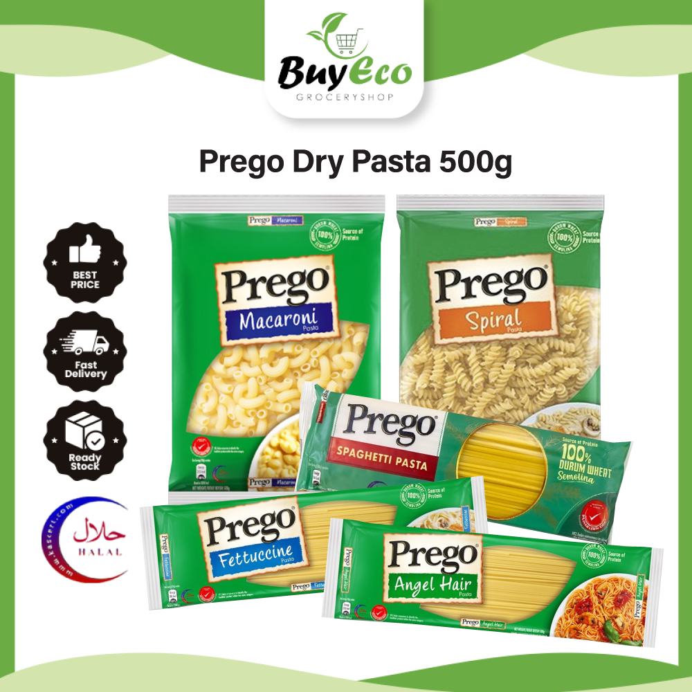 Prego Dry Pasta Assorted Variances (ReadyStock) | Pasta Kering Pelbagai ...