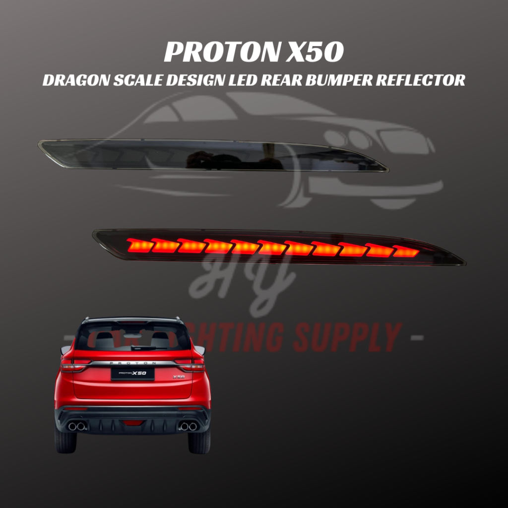 PROTON X50 LED REAR BUMPER REFLECTOR | Shopee Malaysia