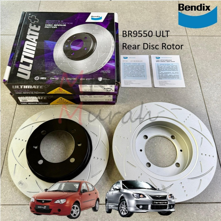 Original BENDIX ULTIMATE BR9550 ULT Proton Gen2, Persona Rear Disc ...