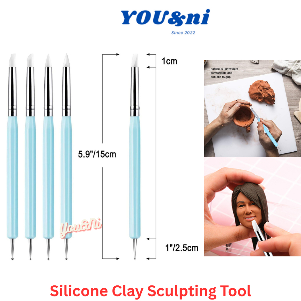 Silicone Clay Sculpting Tool,Modeling Dotting Tool& Pottery Craft ...