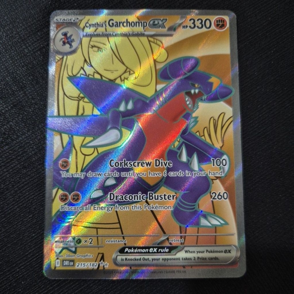 Pokemon Card TCG : SV10 Destined Rivals: Cynthia Garchomp ex 215/182 ...