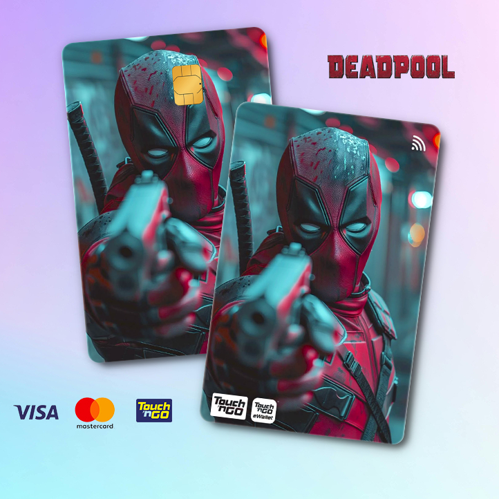 DEADPOOL TNG - TOUCH N GO STICKER CARD / ATM CARD STICKER COVER, TNG ...