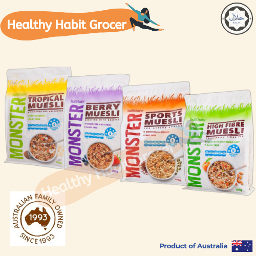 (New Stock) MONSTER Muesli Australia | Tropical | Berry | Sports | Hi ...