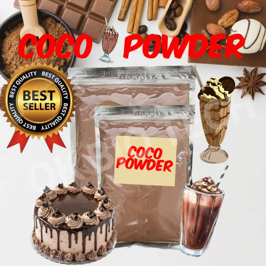 Coco Powder ada gula serbuk air balang dark coklat 200g 500g 1kg ...