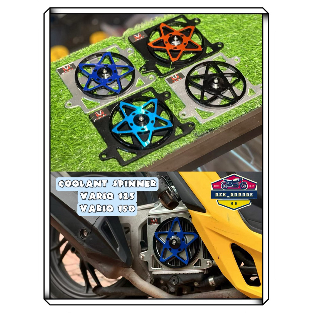 VARIO150 ADV150 PCX150 COOLANT SPINNER RADIATOR COVER CNC BENTUK ...