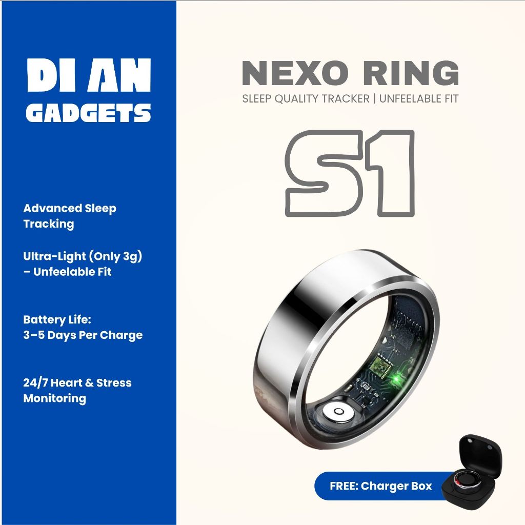 NEXO RING S1 | Advance Sleep & Health Tracker Ring | Unfeelable Fit ...