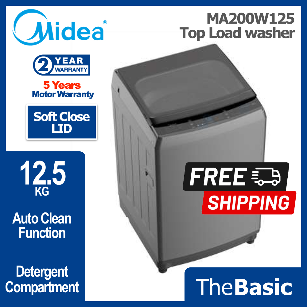 [FREE SHIPPING] MIDEA 7.5KG - 12.5KG Top Load Auto Washer Washing Machine ( MA100 & MA200 Series ...