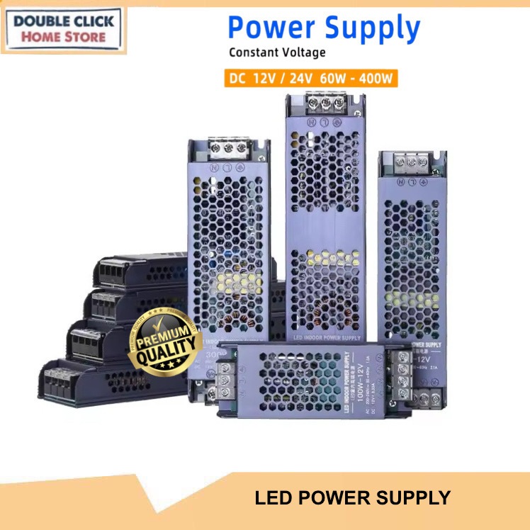 Slim Type Led Power Supply DC12V 24V 60W 100W 200W 300W 400W Lighting ...