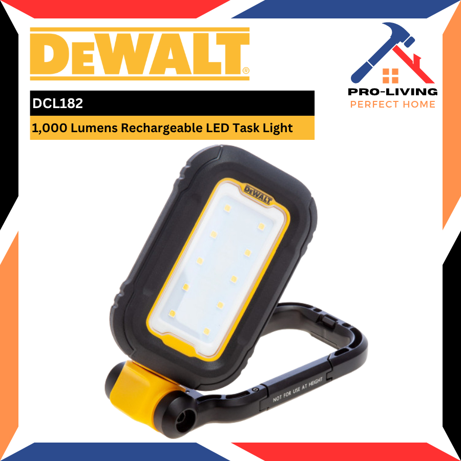 DEWALT DCL182 1,000 Lumens Rechargeable LED Task Light | Shopee Malaysia