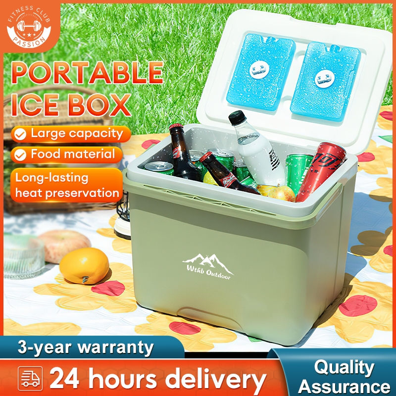 PASSION Ice Box Cooler Box Camping Food&Drink Fishing Portable Outdoor Picnic Keep Fresh ...