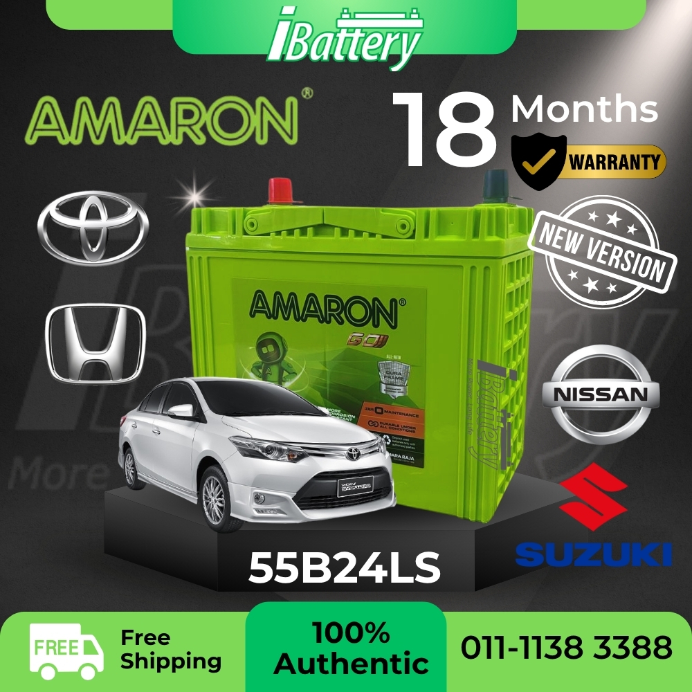 [FREE INSTALLATION] 55B24LS | NS60LS AMARON GO Car Battery [UPGRADED ...