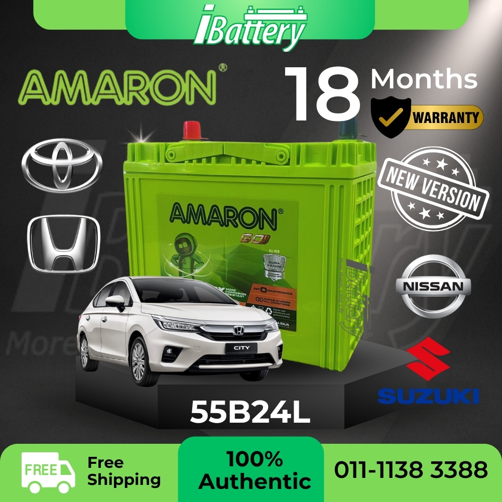 [FREE INSTALLATION] 55B24L | NS60L AMARON GO Car Battery [UPGRADED] | Shopee Malaysia