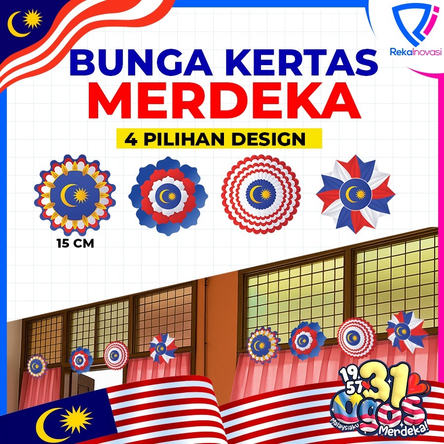 Bunga Kertas Hiasan Kelas Sambutan Hari Kemerdekaan Malaysia ke 68 ...