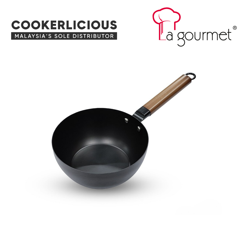 La gourmet Hikaru 20cm Carbon Steel Chef Pan - Suitable For All ...