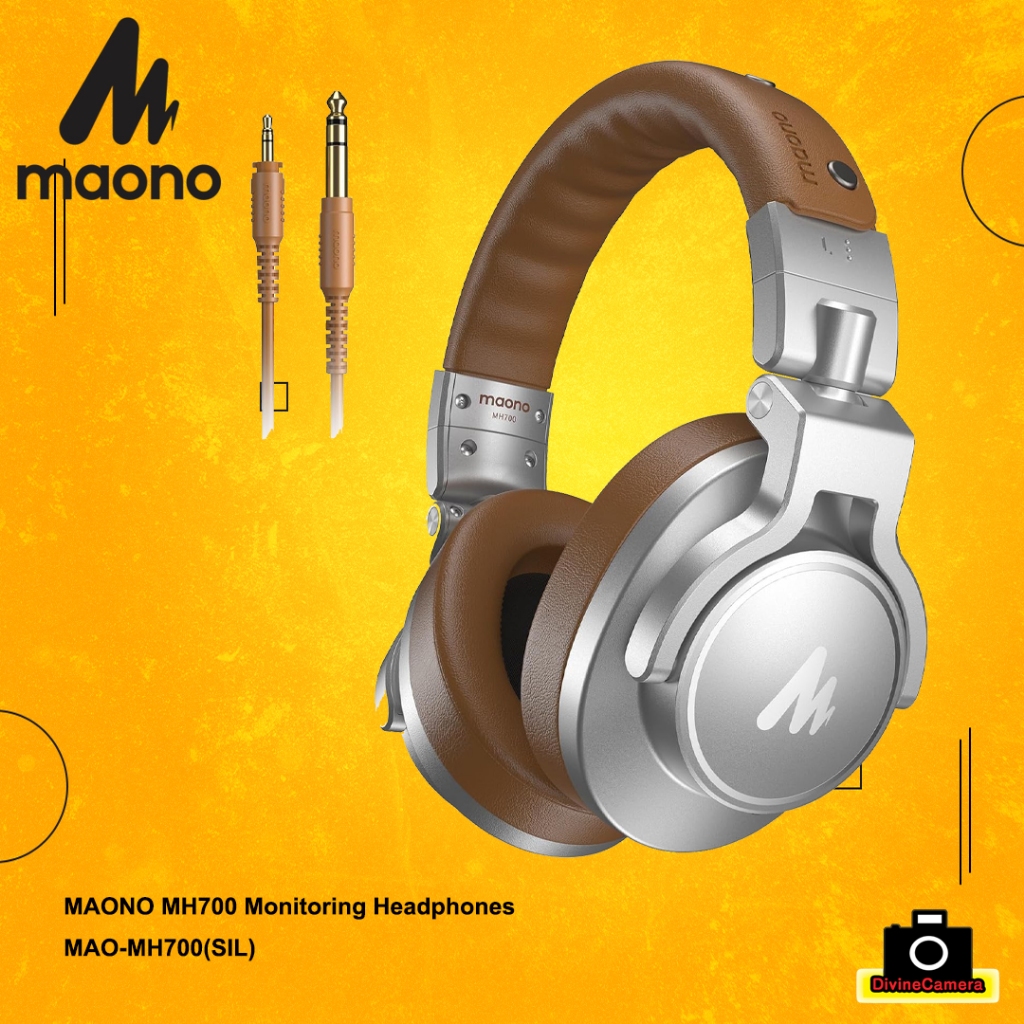 MAONO MH700 Monitoring Headphones BLACK /SILVER | Shopee Malaysia