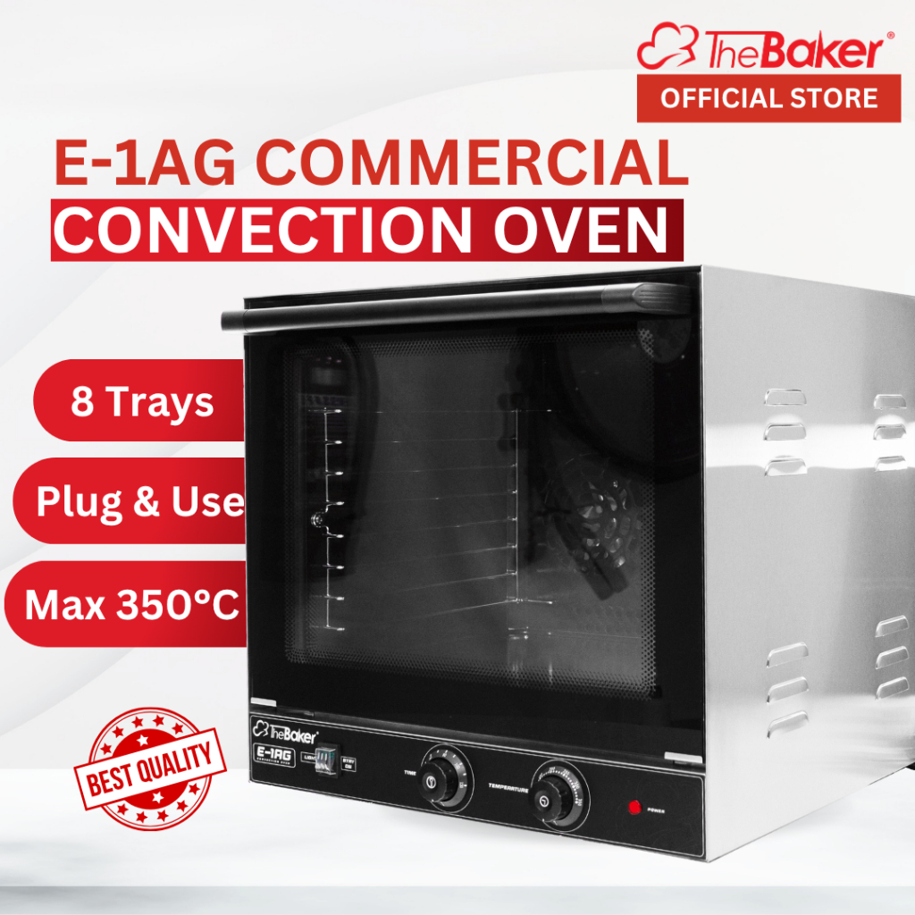 The Baker Convection Oven 8-Tray | 13 Amp Plug | For Bakery, Cake, Kuih ...