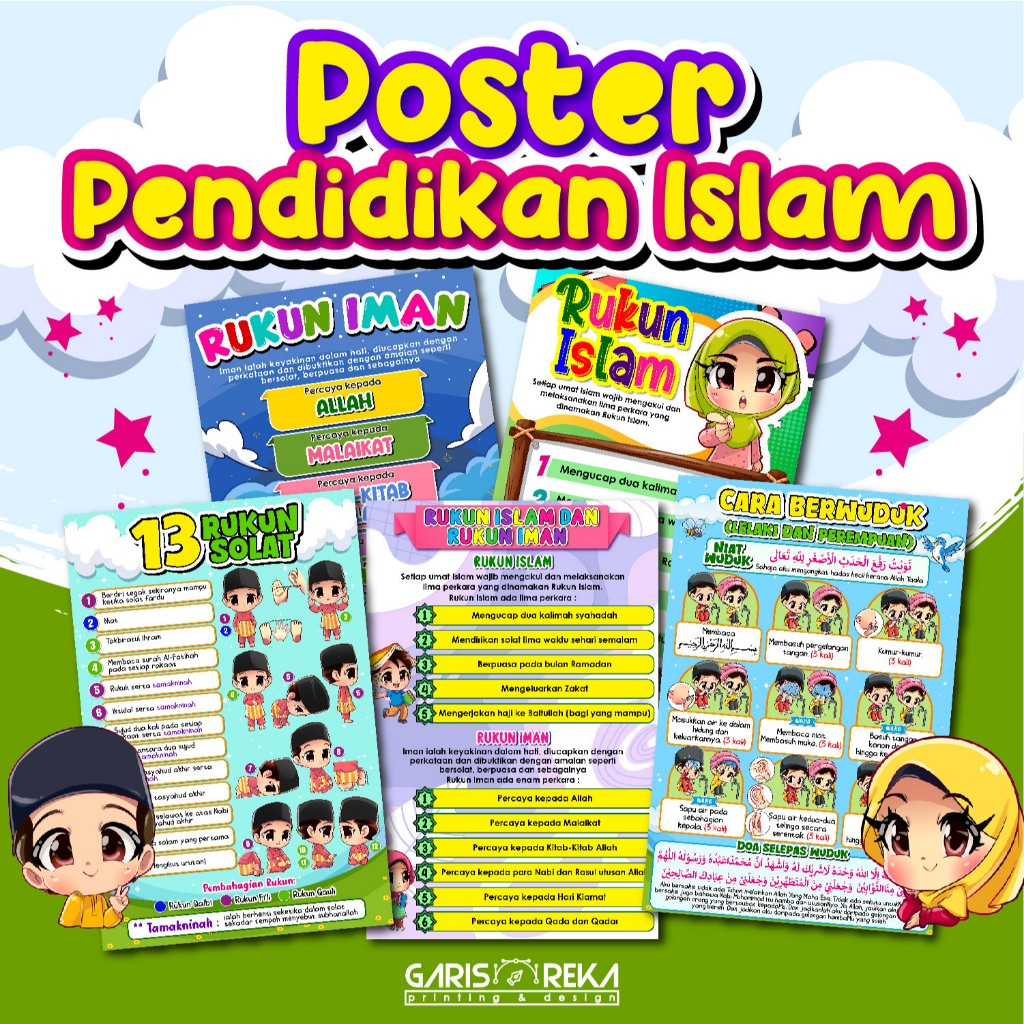 BANTING KECERIAAN. BANNER KECERIAAN. RUKUN IMAN. RUKUN ISLAM ...