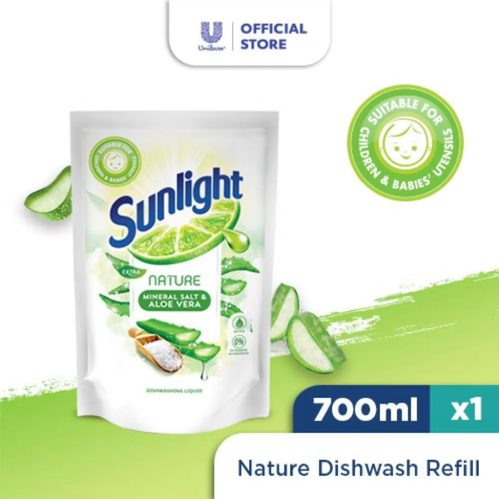 Sunlight Dishwash Liquid Refill Extra Nature (700ml) | Shopee Malaysia