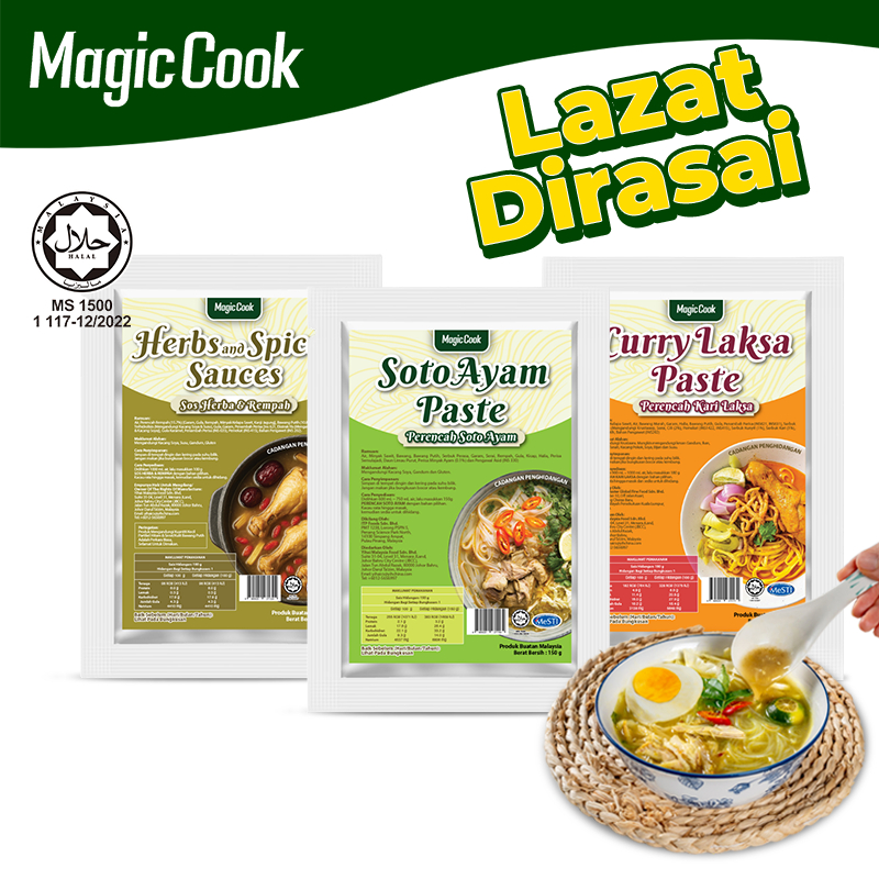 【Soup Packets】Magic Cook Halal Chicken Soup Seasoning －Soto Ayam Paste ...