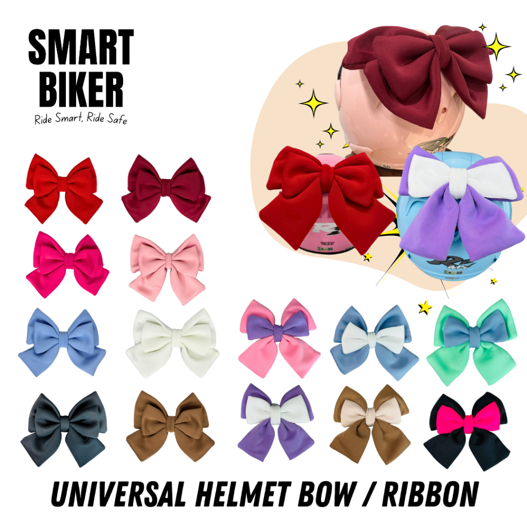 Universal Helmet Bow (Ribbon) Accesories Suitable for All Motorcycle ...