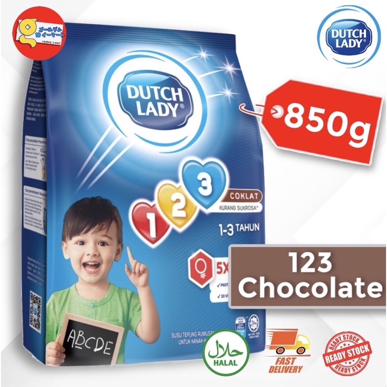Dutch Lady 123 [CHOCOLATE] Milk Powder (850gm) | Shopee Malaysia