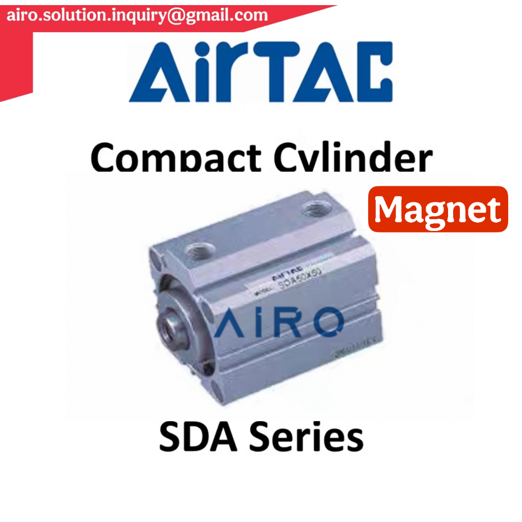 [ SDA ]AirTAC Pneumatic Air Cylinder SDA Compact Cylinder (With Magnet ...
