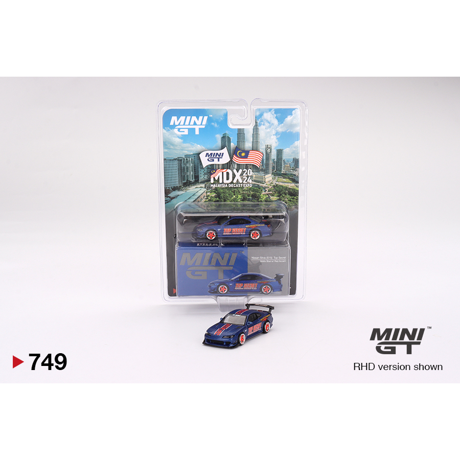 MINI GT NISSAN SILVIA (S14)MALAYSIA DIECAST EXPO 2024 TOP SECRET MATTE ...