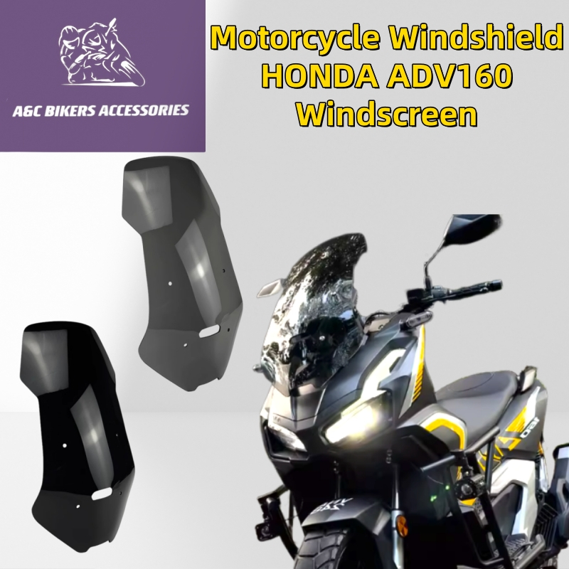 Windscreen For Honda ADV160 Windshield Motorcycle Visor Wind Defletor ...