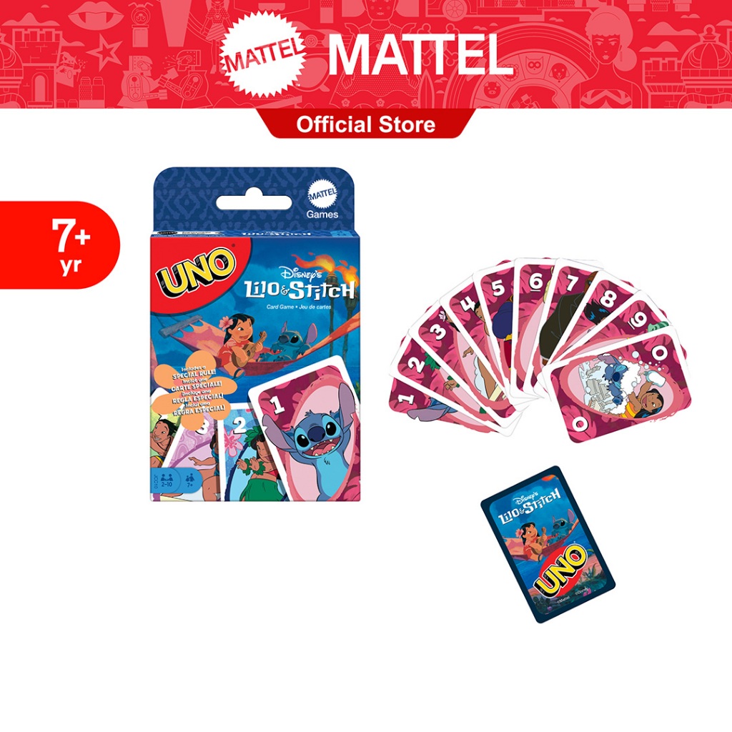 UNO Disney's Lilo And Stitch Card Game For Kids & Family Night (JCC10 ...